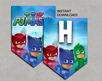 Pj mask banner | Etsy