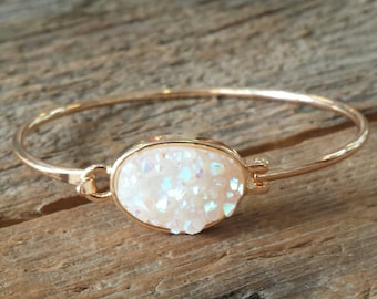 Druzy bangle | Etsy