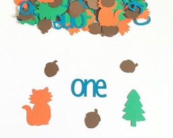 Woodland Party printable decor kit fox baby deer raccoon bear