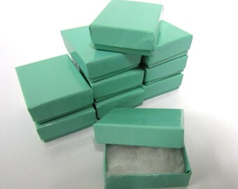 100 Pack Teal Blue Boxes 3.25 x 2.25 x 1 in // ECONOMY SIZE