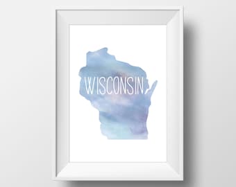 Wisconsin Print Wisconsin Art Wisconsin Poster Wisconsin