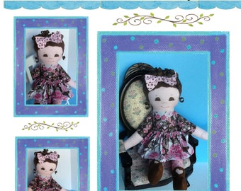 Cloth Rag Doll PDF Pattern Little Pammy 16 Rag Doll