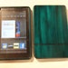 Blue Kindle Fire Wood Case colorful custom hand finish