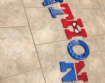Spiderman letters | Etsy