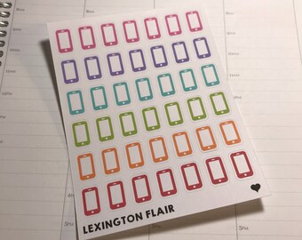 Cell Phone Icon Planner Stickers