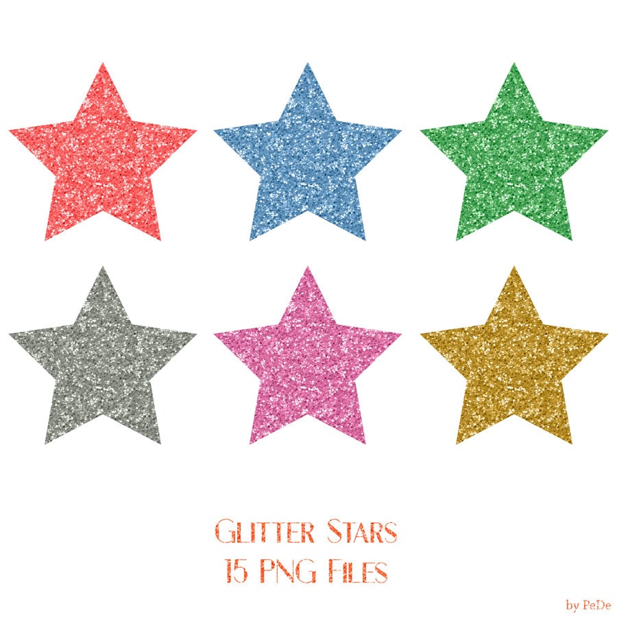 15 glitter star clip art colorful glitter sparkle clipart