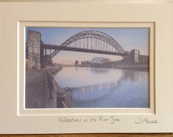The Tyne Bridge Newcastle Pencil Drawing Tyne Bridge Art