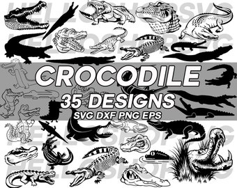 Crocodile stencil | Etsy