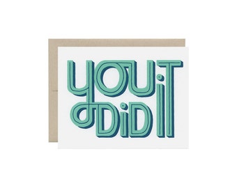You did it | Etsy
