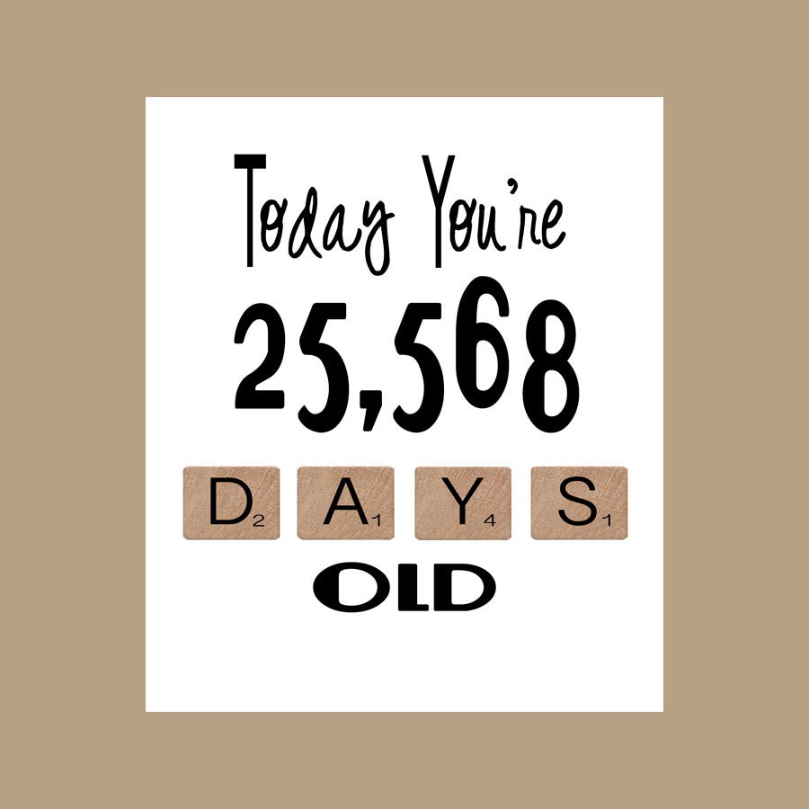 70th Birthday Card The Big 70 Age Card 70 Birthday 70