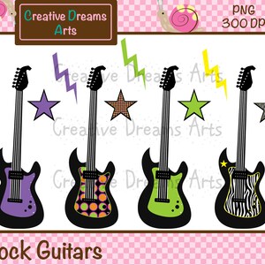 Guitar clipart | Etsy