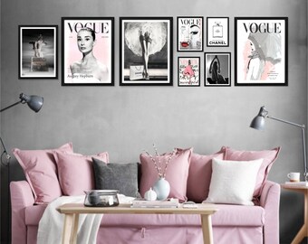 Vogue fashion print | Etsy