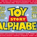 Toy Story alphabet letters numbers 300 dpi png cliparts