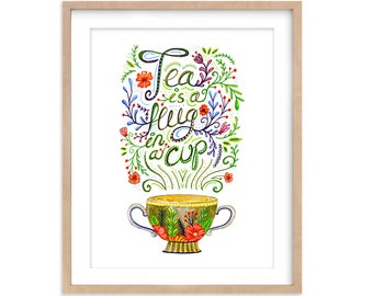 Tea art | Etsy