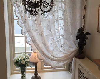 French lace curtains | Etsy
