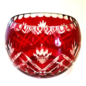 Ruby red bowls | Etsy