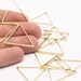 Raw Brass Triangle 20 Raw Brass Triangles 27x27x27mm BS