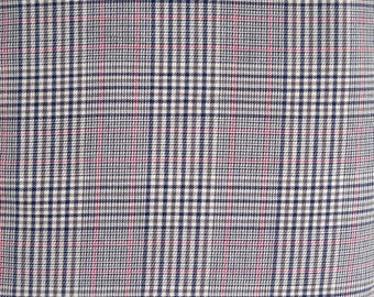 Gray plaid fabric | Etsy