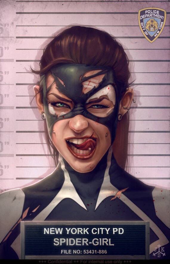 Marvel Comics Spider Girl Lineup May Mayday Parker Mugshot