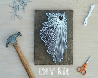 DIY Arizona String Art Kit State string Art Kit Arizona Nail