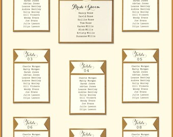 Wedding table plan | Etsy