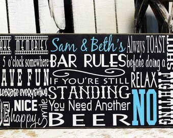 Custom bar rules | Etsy