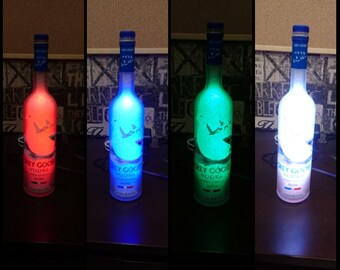 Grey goose lamp | Etsy