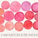60% OFF. Watercolor Dots Clipart. Hand Painted Pink Peach