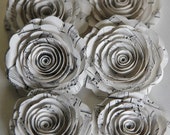 Items similar to Music Note Paper Flowers for Scrapbooking,Weddings ...