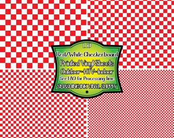 Red white checkered | Etsy