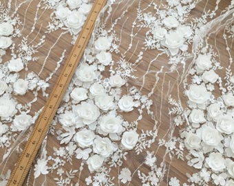 3d lace fabric | Etsy