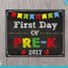 First Day of Sixth Grade Sign Instant Download Print Yourself