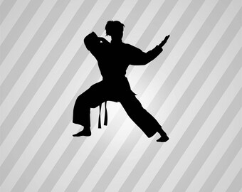 Karate girl svg | Etsy