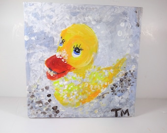 Rubber duck painting | Etsy