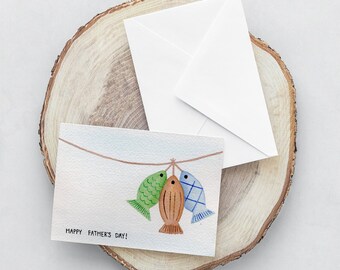 Fisherman card | Etsy