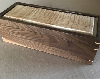 Unity Cross ® Solid Black Walnut and Curly Maple wood