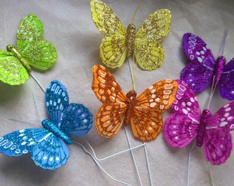 Fake butterflies | Etsy