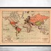 Old World Map Atlas Vintage World Map Mercator projection