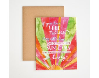 Inspirational card | Etsy