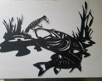 Metal fish art | Etsy