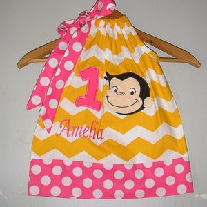 Curious george dress | Etsy