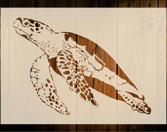 Sea turtle stencil | Etsy