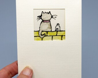 Kitty cat card | Etsy