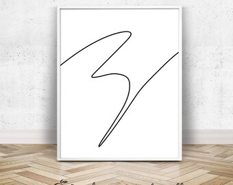 Simple art print | Etsy