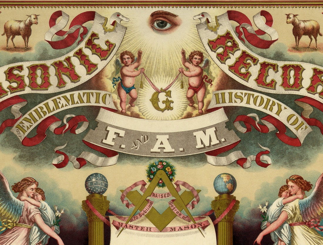 Masonic Record and Emblematic History 1872 - Vintage Masonic ...