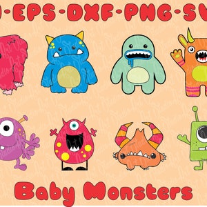 Baby monsters | Etsy