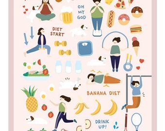 Weight loss sticker | Etsy