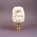 Asian Character Lamp Finial. Detailed Carving on Ox Bone