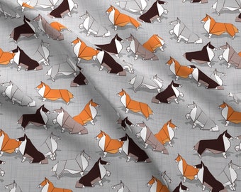 Border collie fabric | Etsy