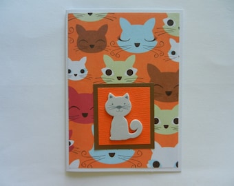 Kitty cat card | Etsy